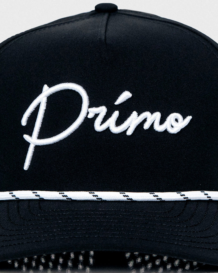Black Cursive Hat – Primo Golf Apparel
