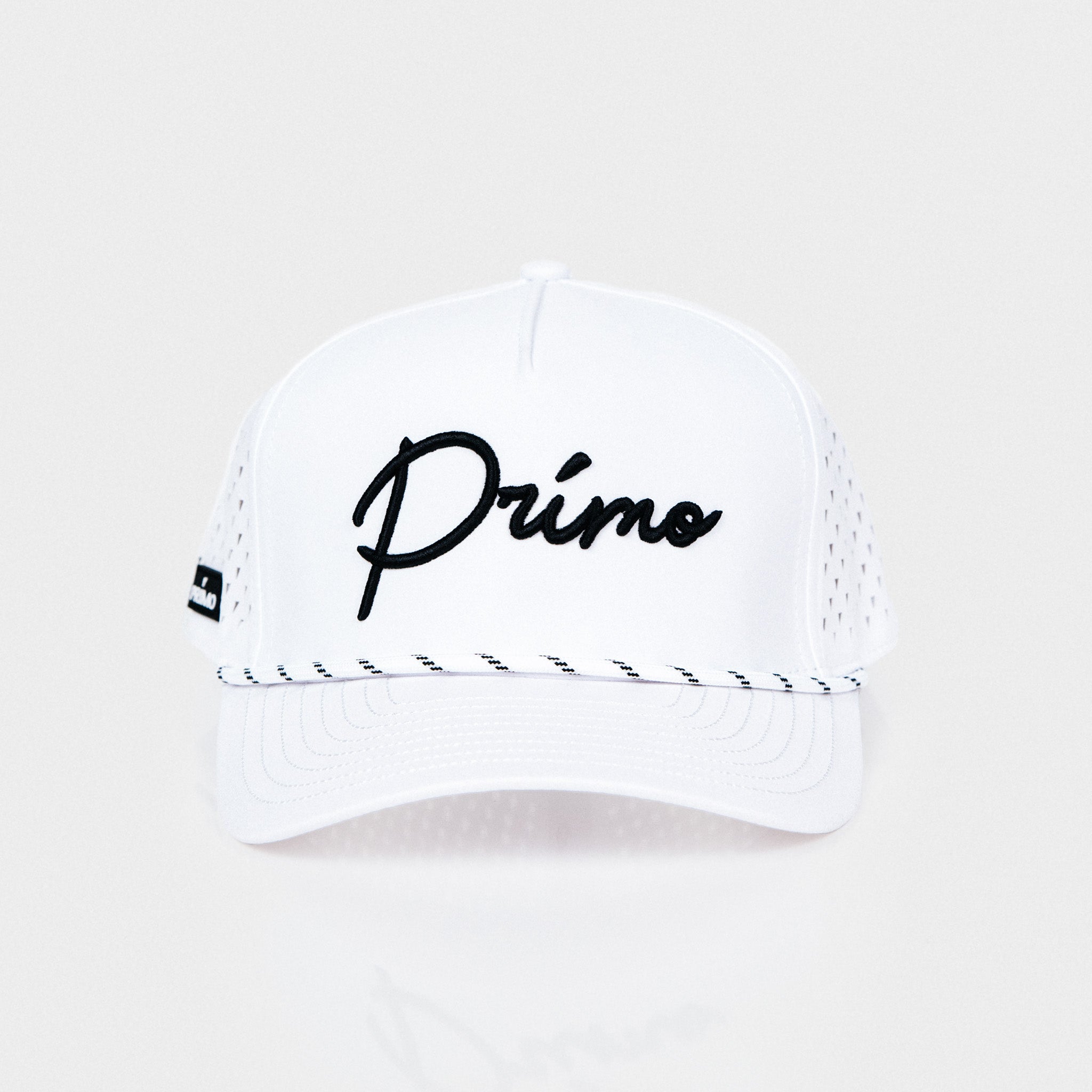 Cursive Hat - White – Primo Golf Apparel