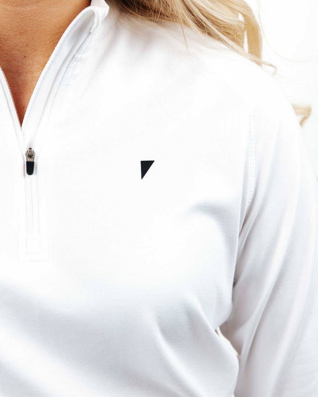 Women's White Crop Quarterzip – Primo Golf Apparel