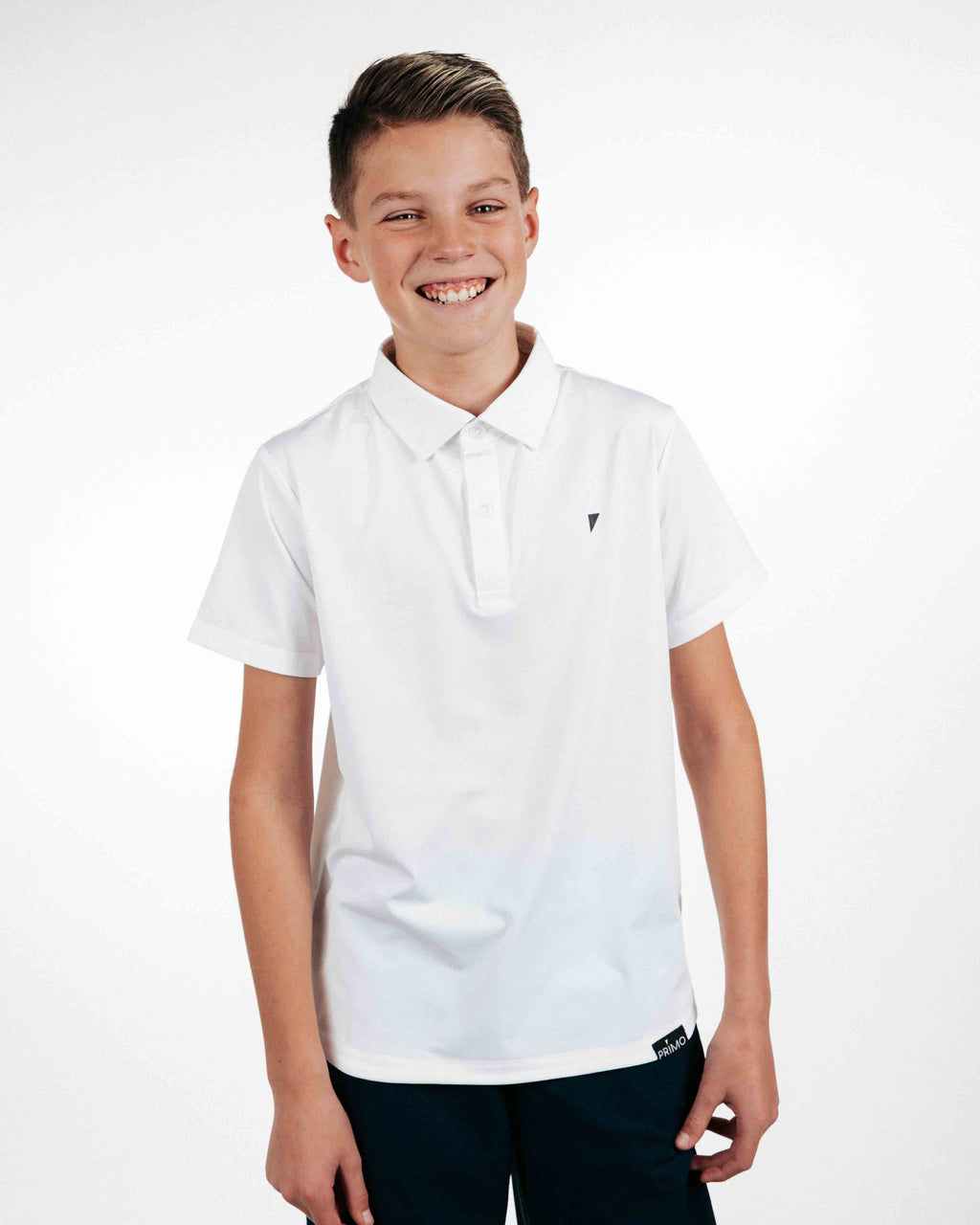 Primo Youth Polo - White – Primo Golf Apparel